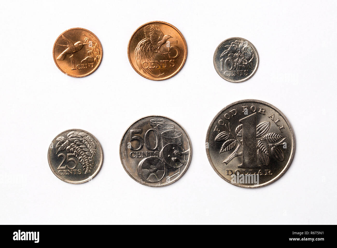 Coins from Trinidad and Tobago Stock Photo - Alamy