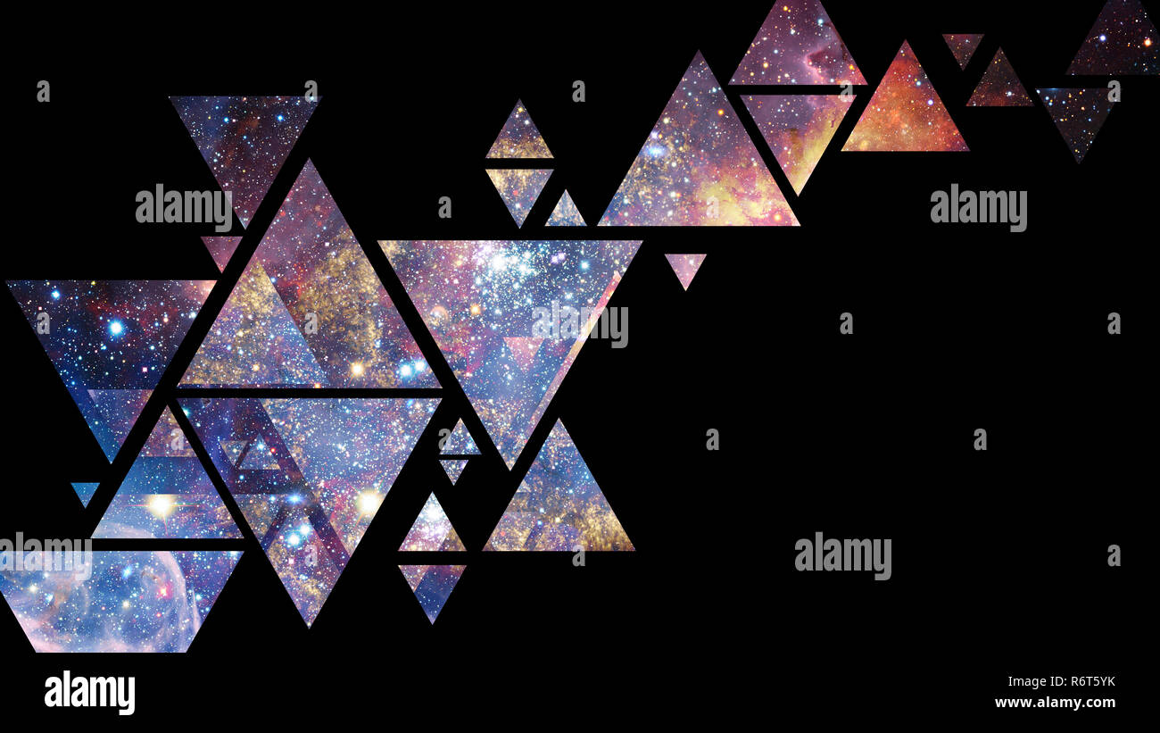 Space and geometry design. Elements of this image furnished by NASA ...