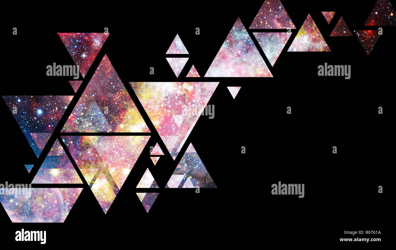 Space and geometry design. Elements of this image furnished by NASA ...