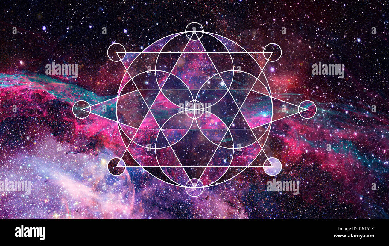 Abstract cosmos geometric background. Elements of this image furnished ...