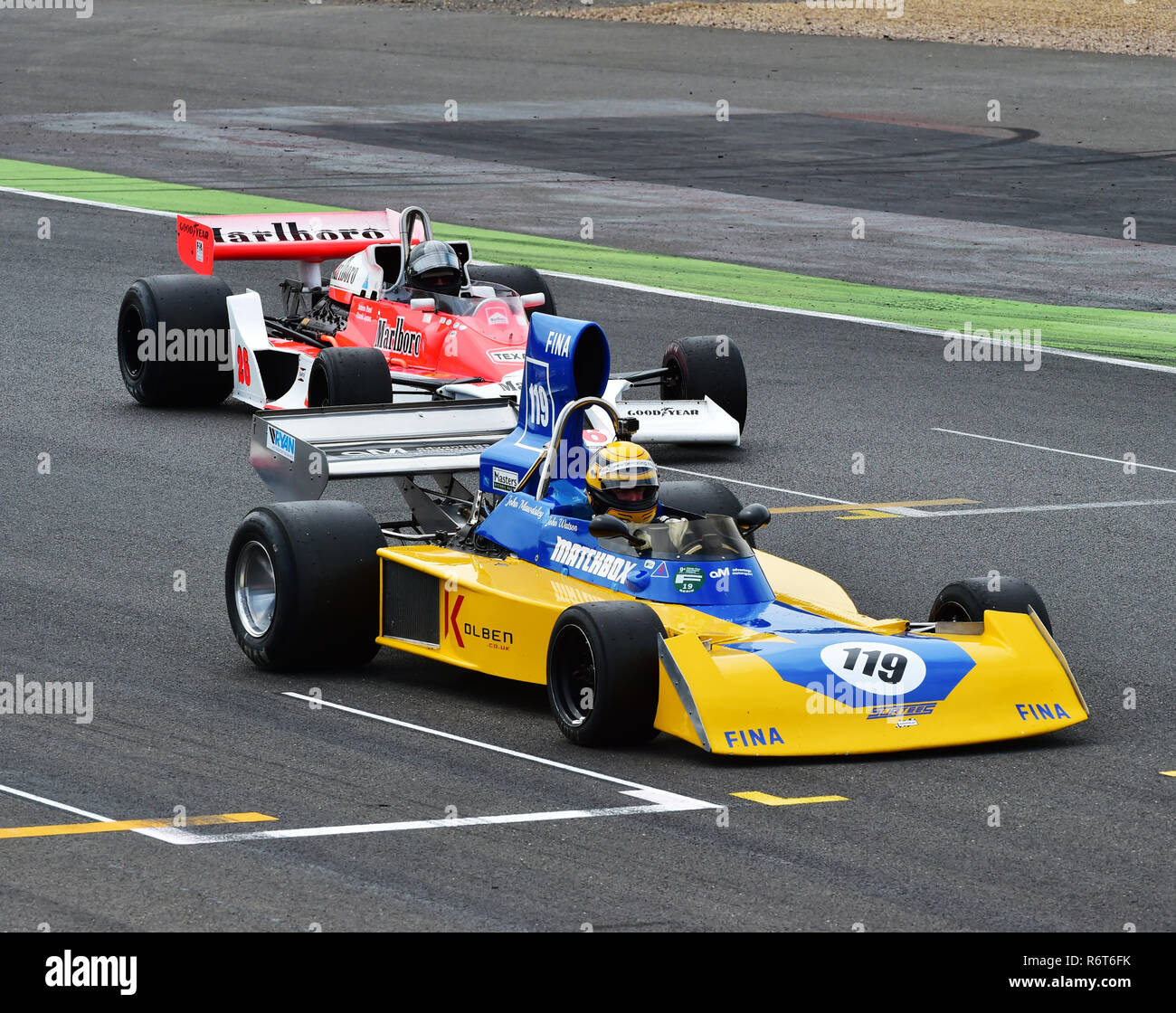 John Mawdsley, Surtees TS16, Frank Lyons, McLaren M26, Silverstone ...