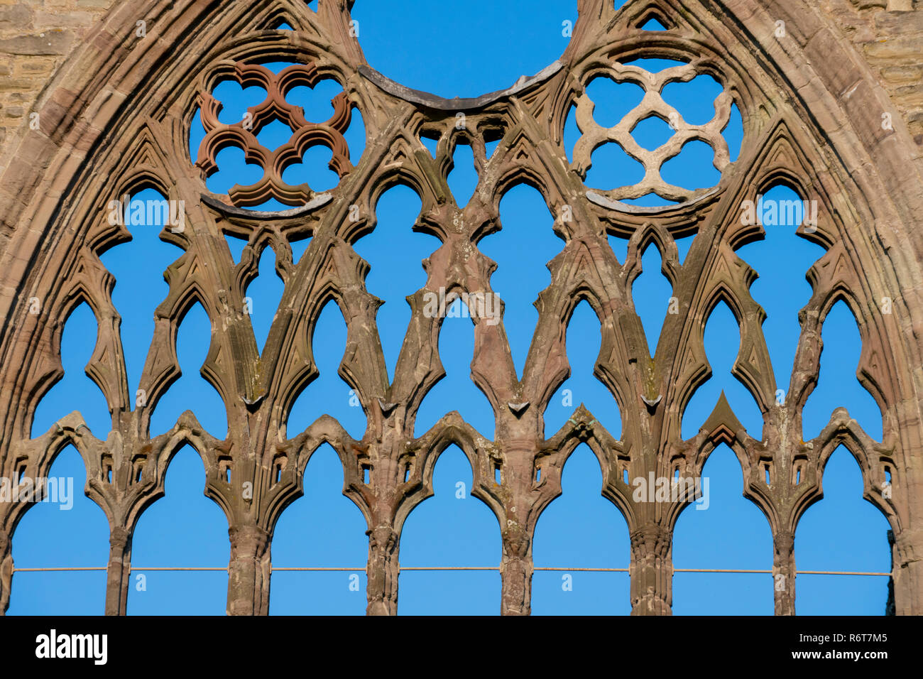 Tintern abbey west window hi-res stock photography and images - Alamy