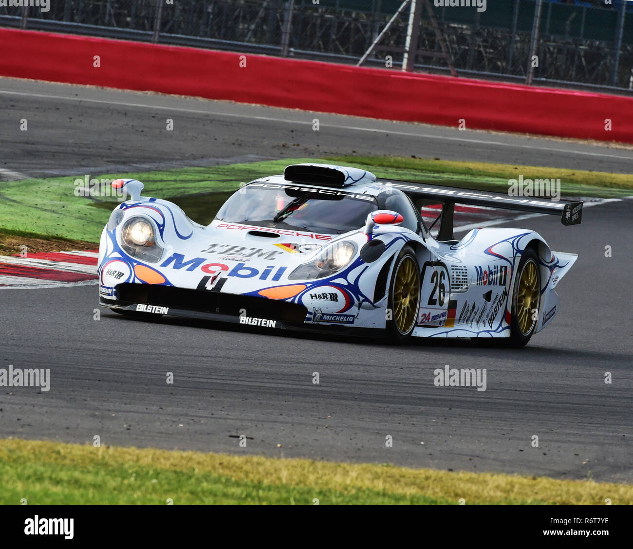 Brendon Hartley, Porsche GT1-98, 90's GT Legends, Silverstone Classic ...