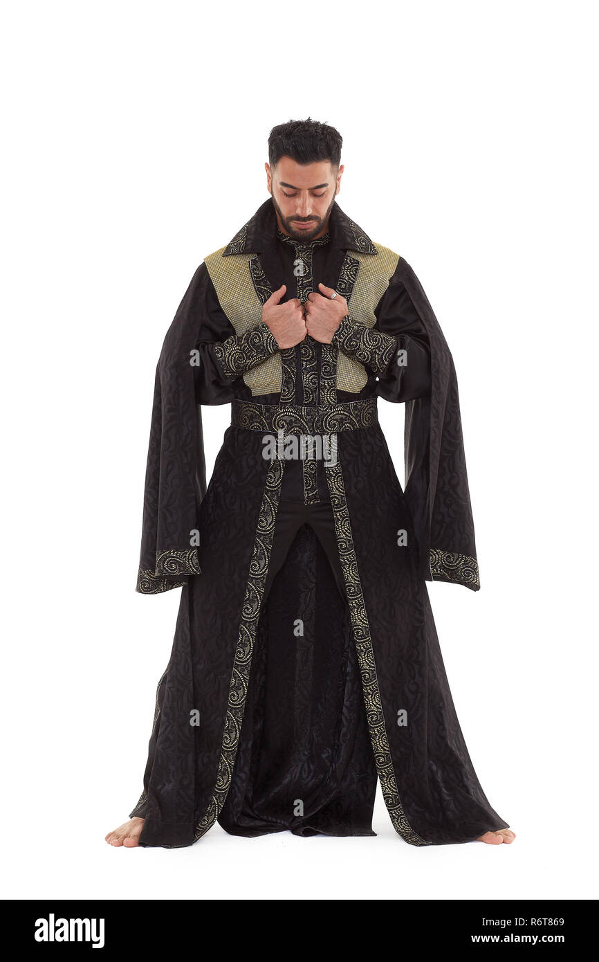 Man in oriental costume Stock Photo - Alamy