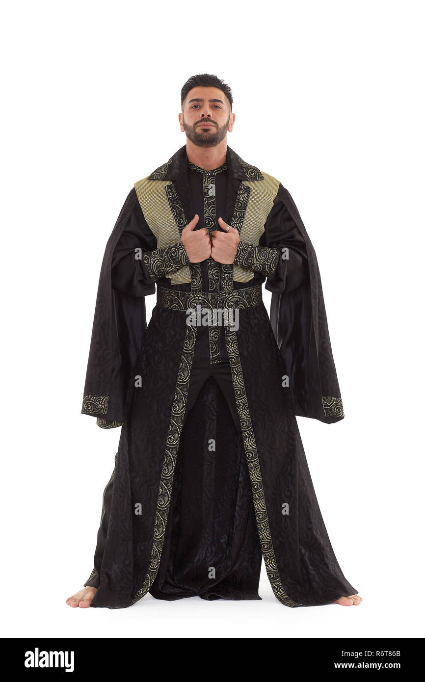 Man in oriental costume Stock Photo - Alamy