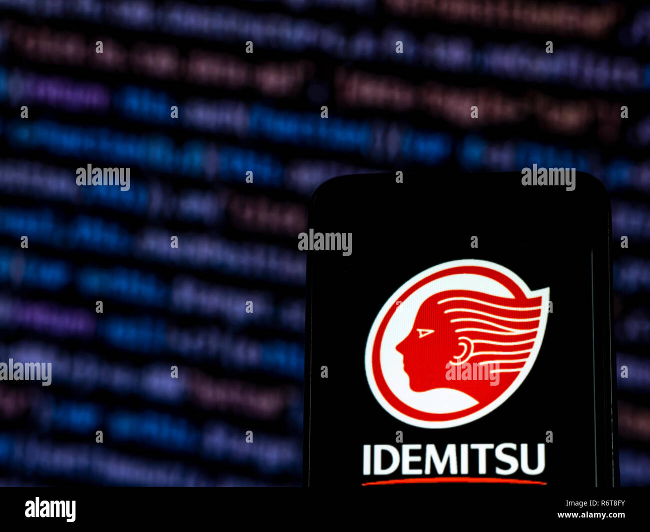 Idemitsu Kosan Petroleum refineries company logo seen displayed on ...