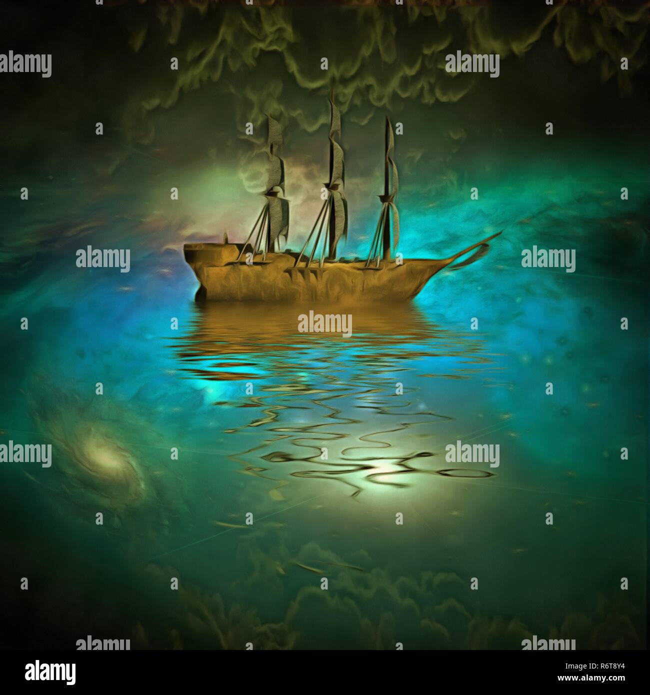Fantasy Boat Painting High Resolution Stock Photography and Images - Alamy