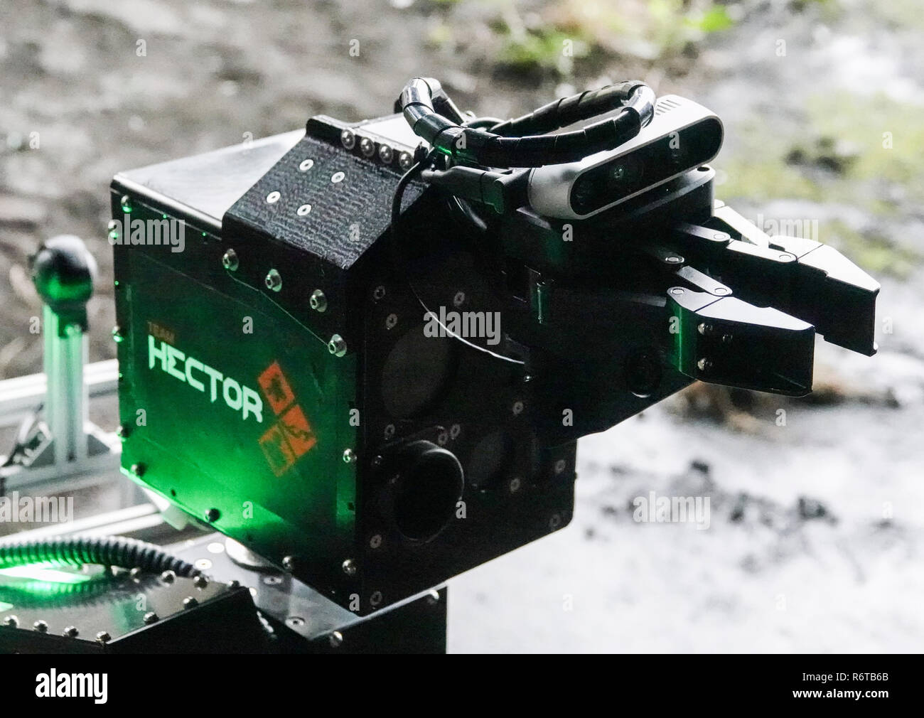 Dortmund, Germany. 06th Dec, 2018. The reconnaissance robot "Hector" is ...