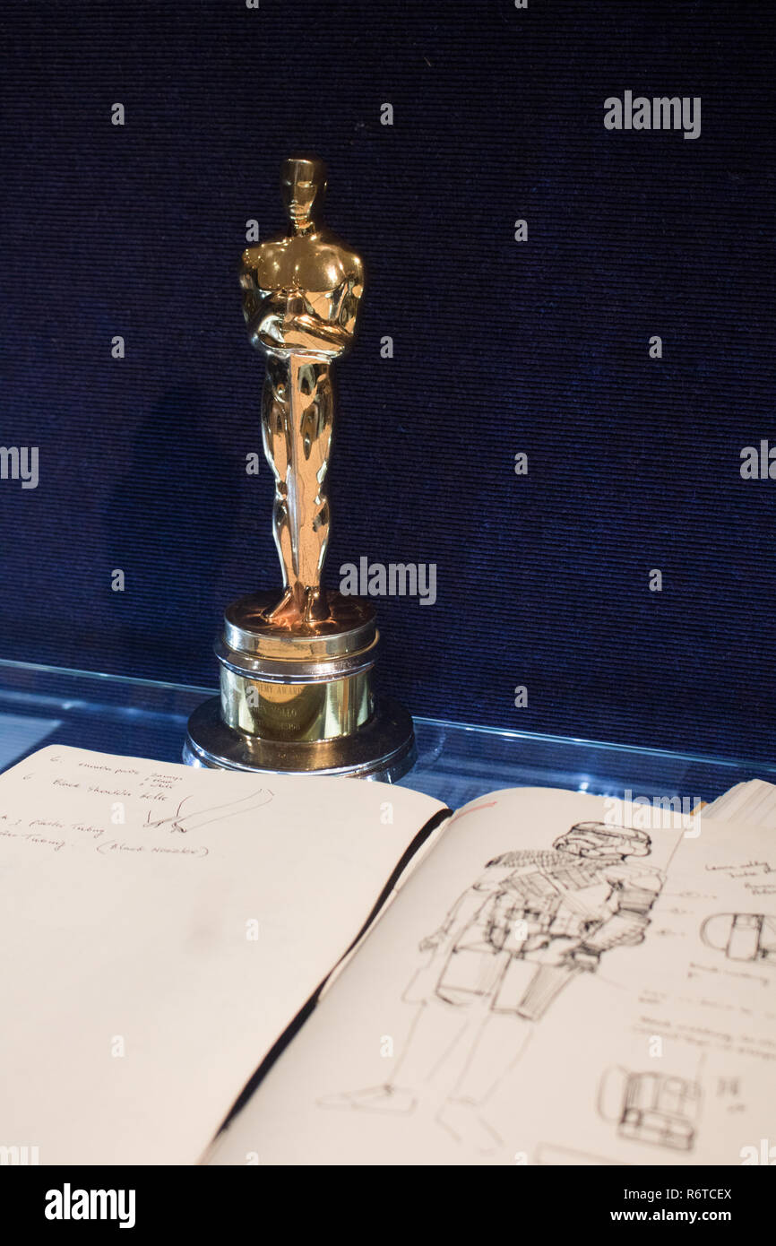 London UK. 6th December 2018. The original Oscar statue won by Tom ...