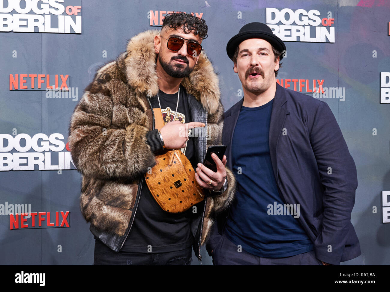 Berlin, Germany. 06th Dec, 2018. The rapper arrest warrant (l) and ...