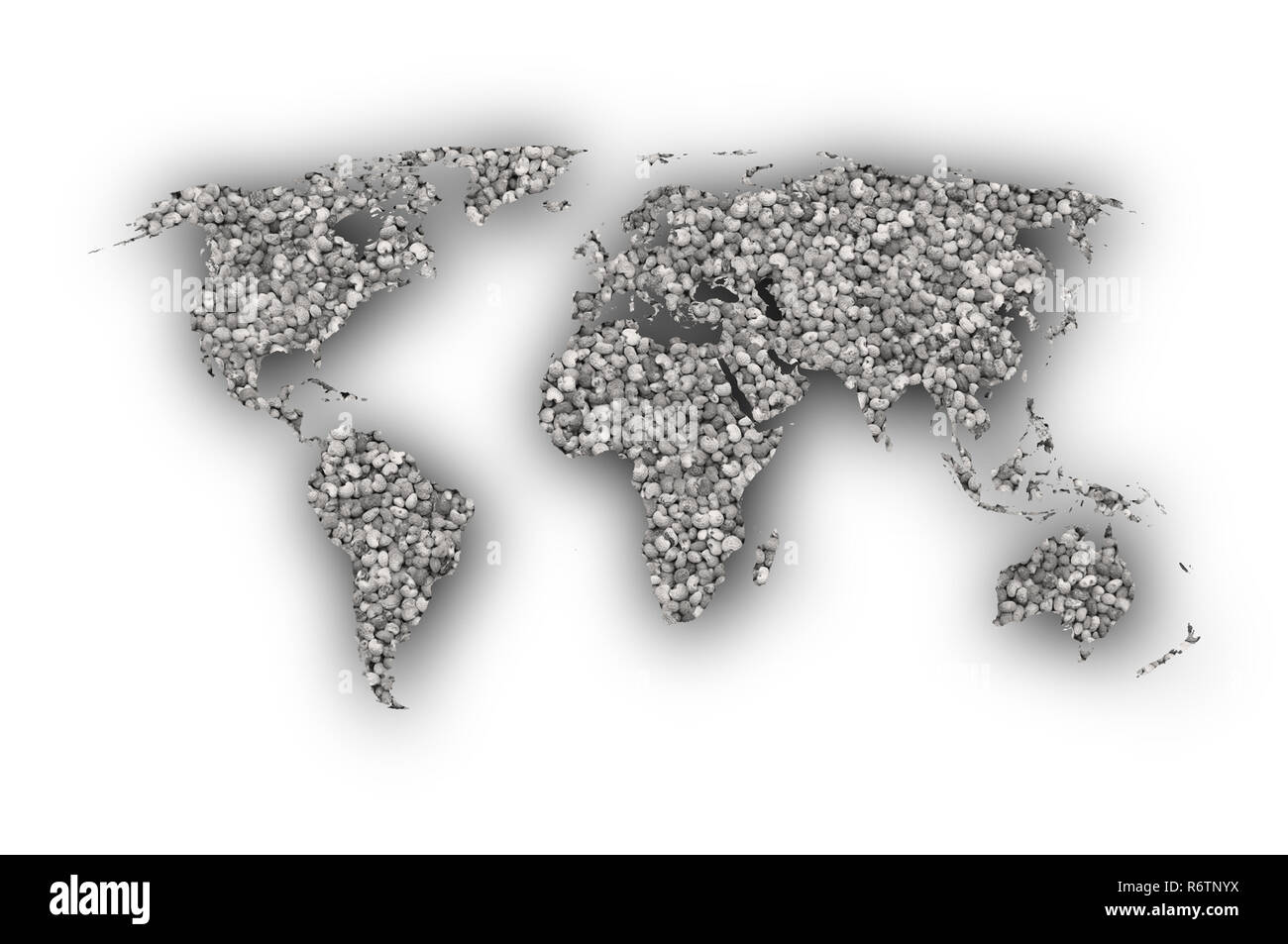 world map on poppy Stock Photo - Alamy