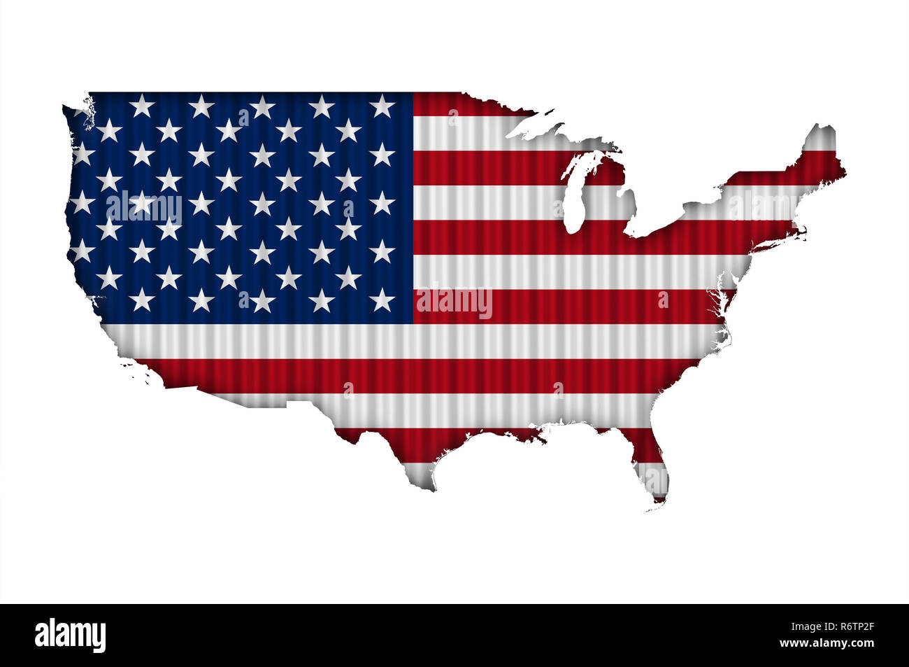 Usa map flag colors hi-res stock photography and images - Alamy