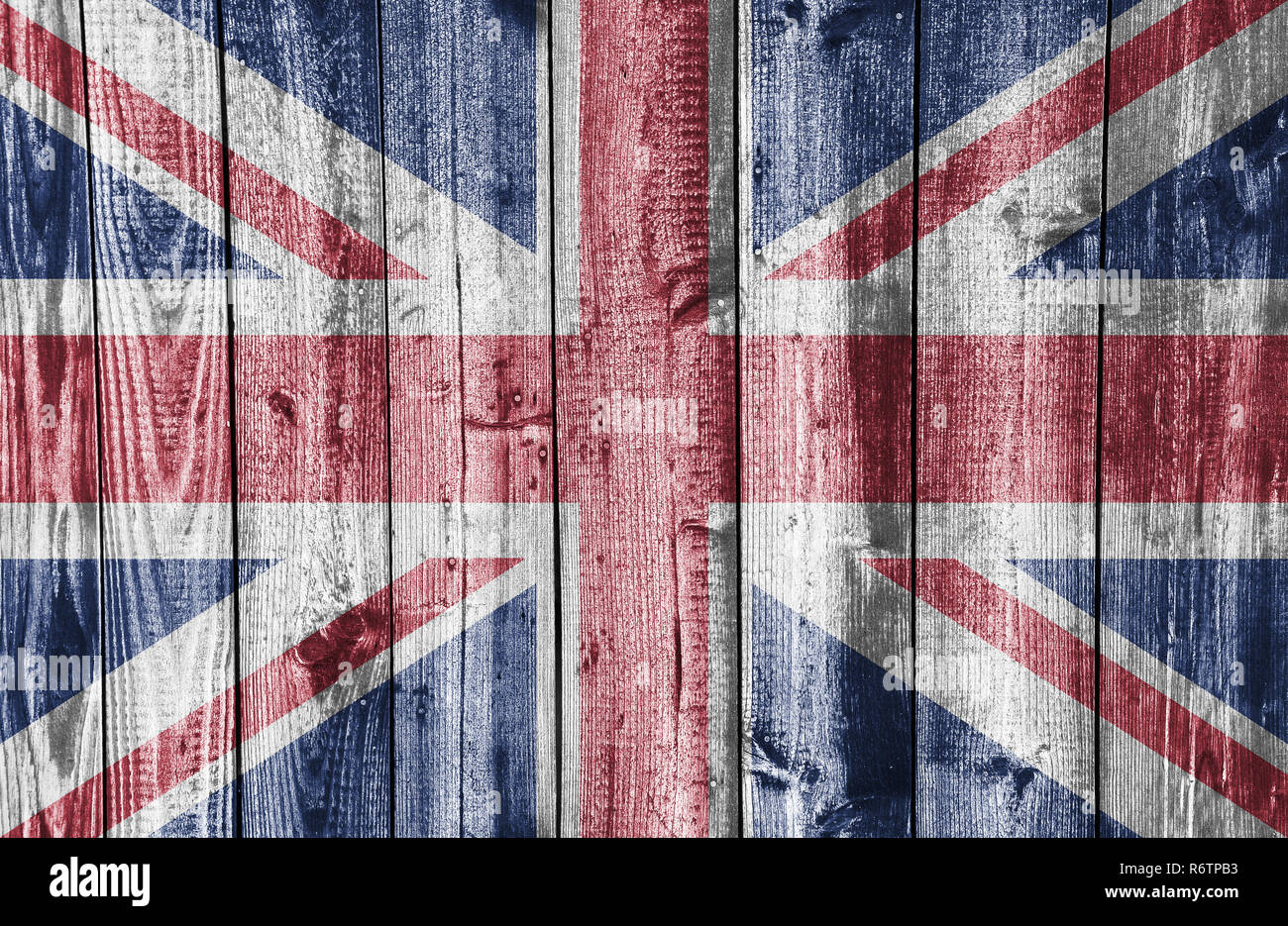 flag of great britain on texture Stock Photo - Alamy
