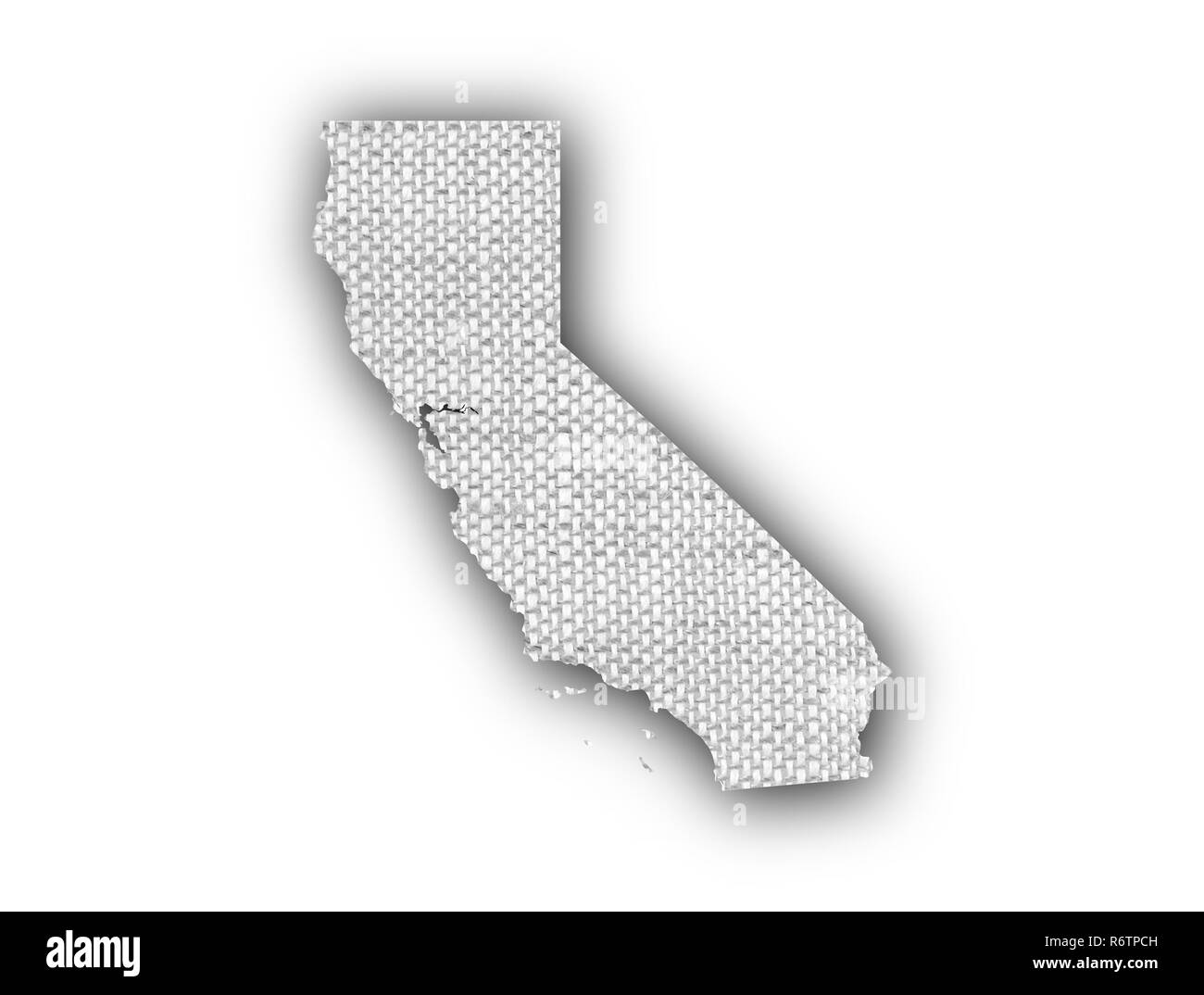 Map of california Black and White Stock Photos & Images - Alamy