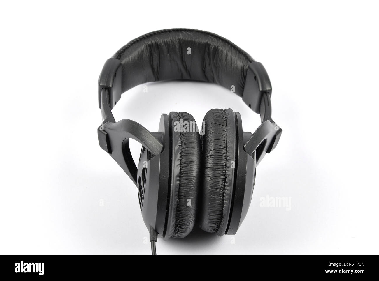 headphones on white background Stock Photo - Alamy