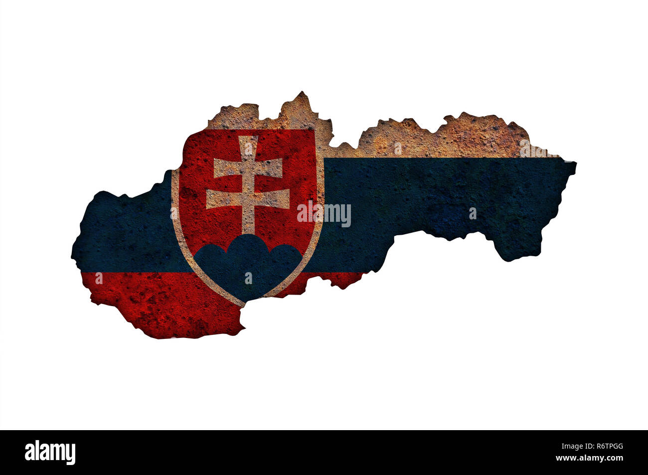 Flag slovakia on world map hi-res stock photography and images - Alamy