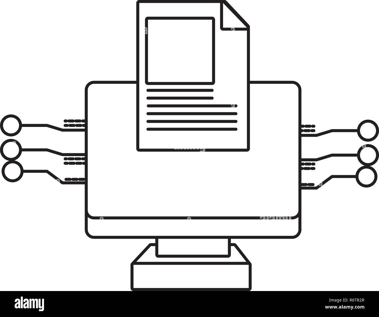 technology computing cartoon Stock Vector Image & Art - Alamy