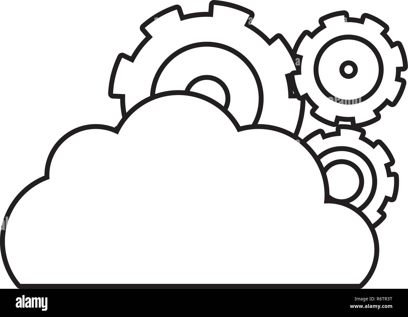 technology computing support cartoon Stock Vector Image & Art - Alamy