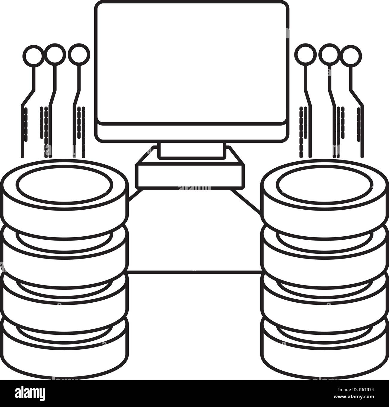 technology computing cartoon Stock Vector Image & Art - Alamy