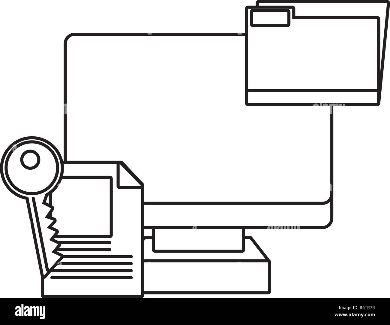 technology computing cartoon Stock Vector Image & Art - Alamy