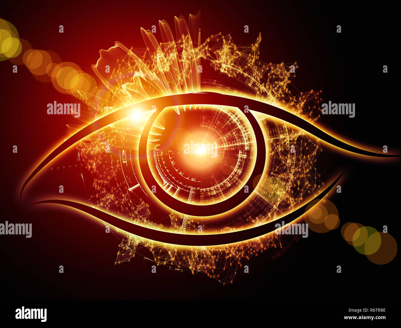 Digits of Visual Information Stock Photo - Alamy