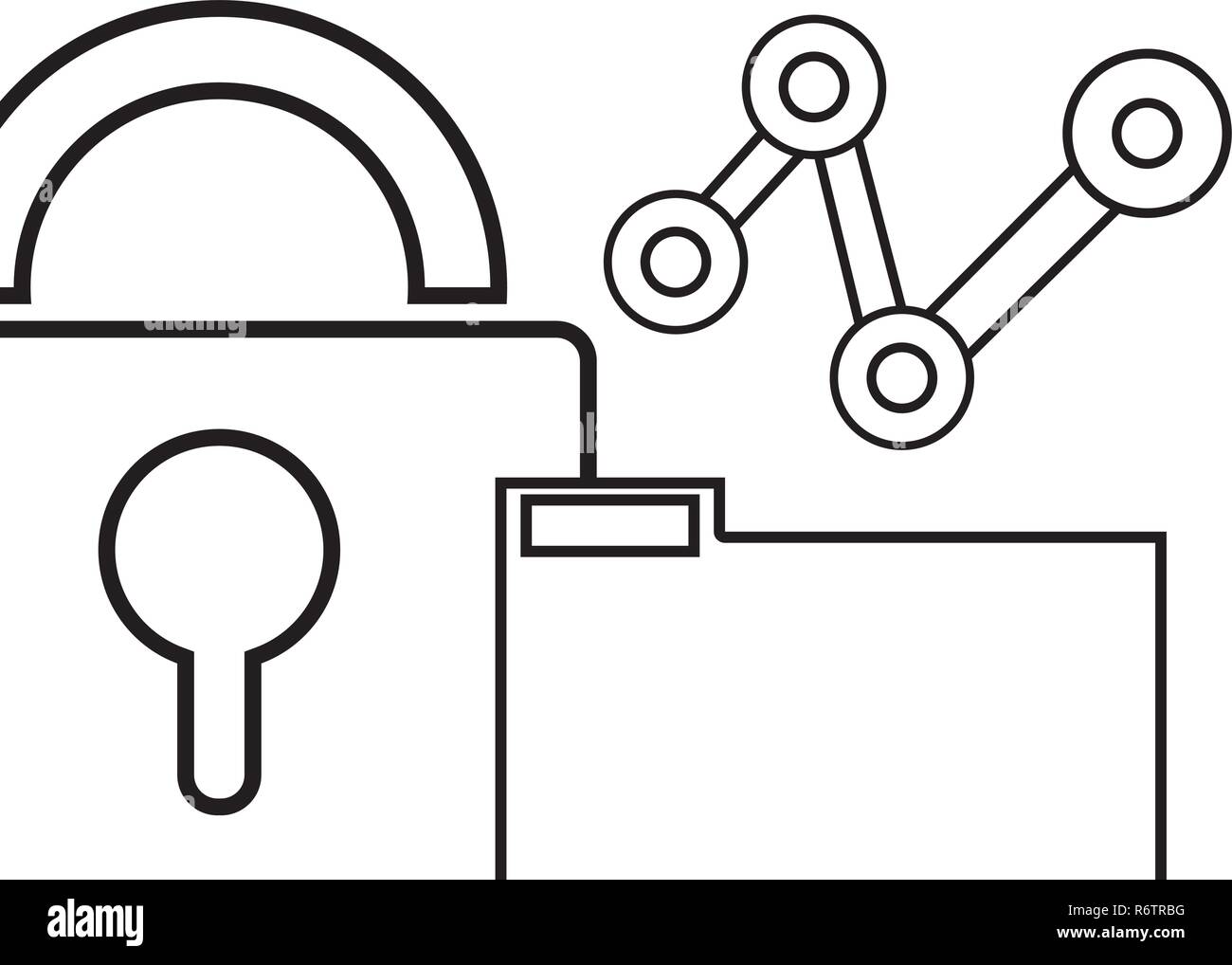 technology computing security cartoon Stock Vector Image & Art - Alamy