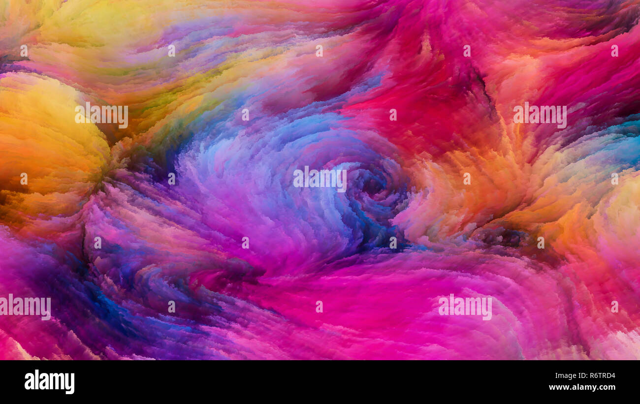 Colorful Paint Paths Stock Photo - Alamy
