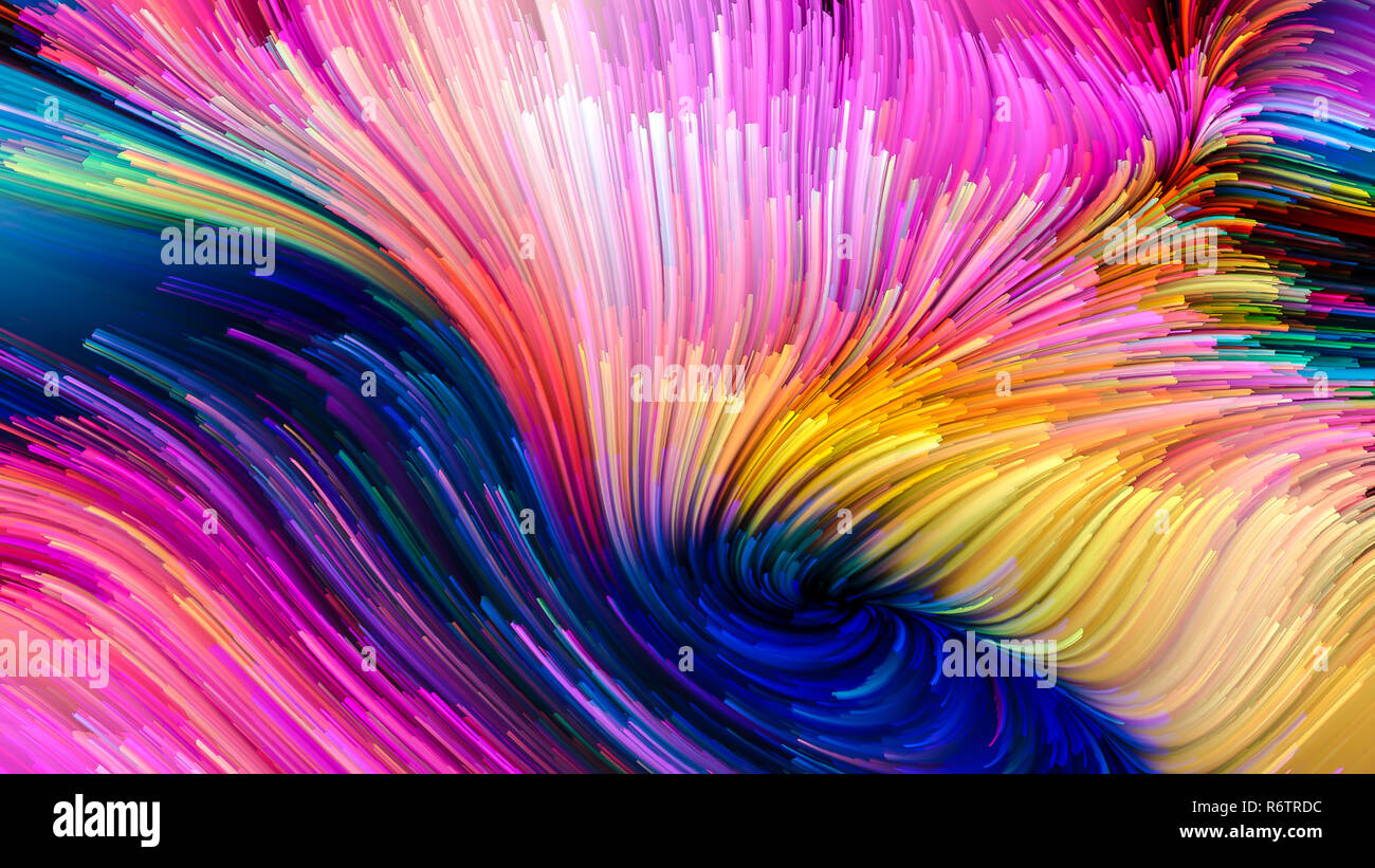 Colorful Paint Illusions Stock Photo - Alamy