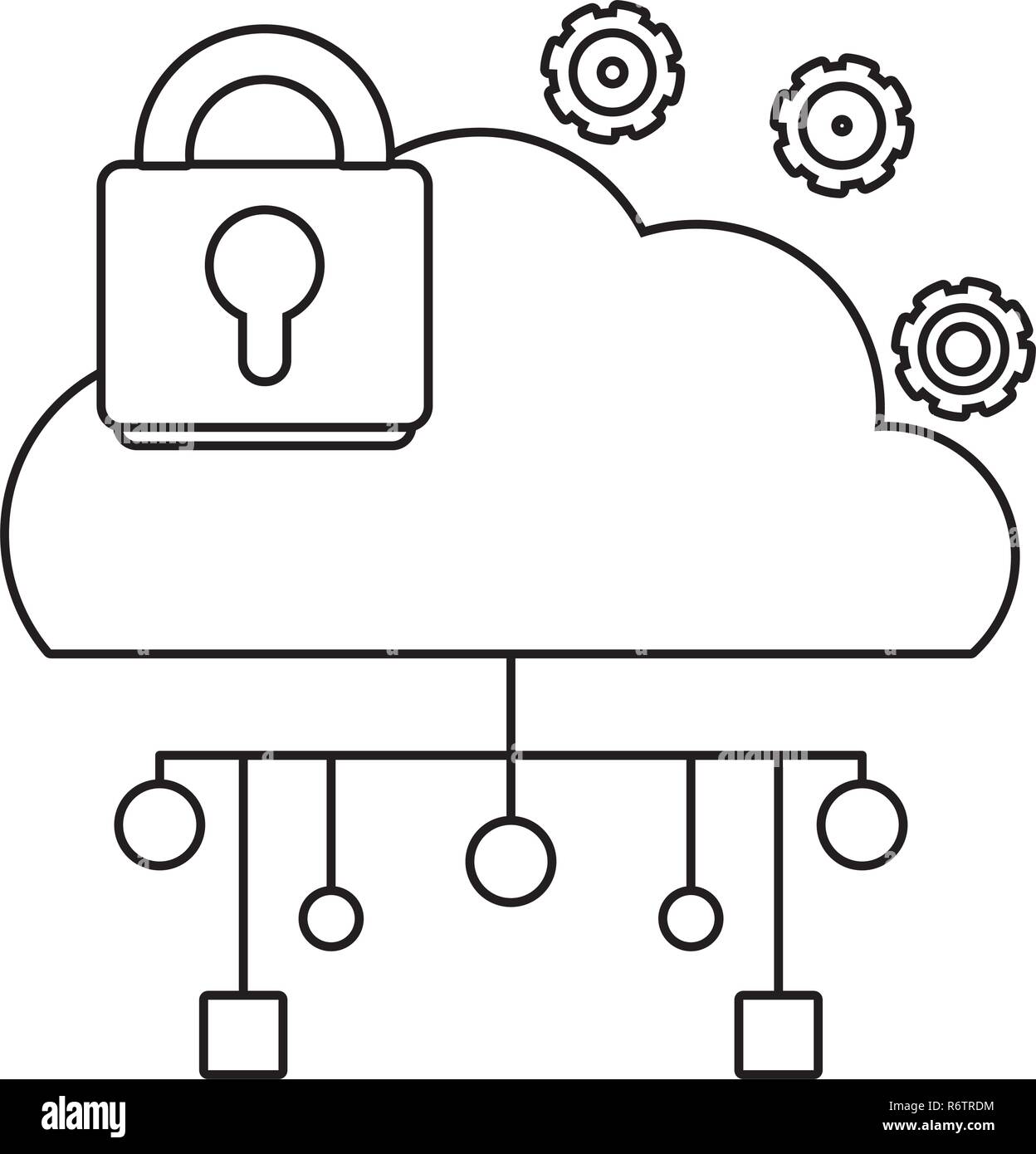 technology computing support cartoon Stock Vector Image & Art - Alamy