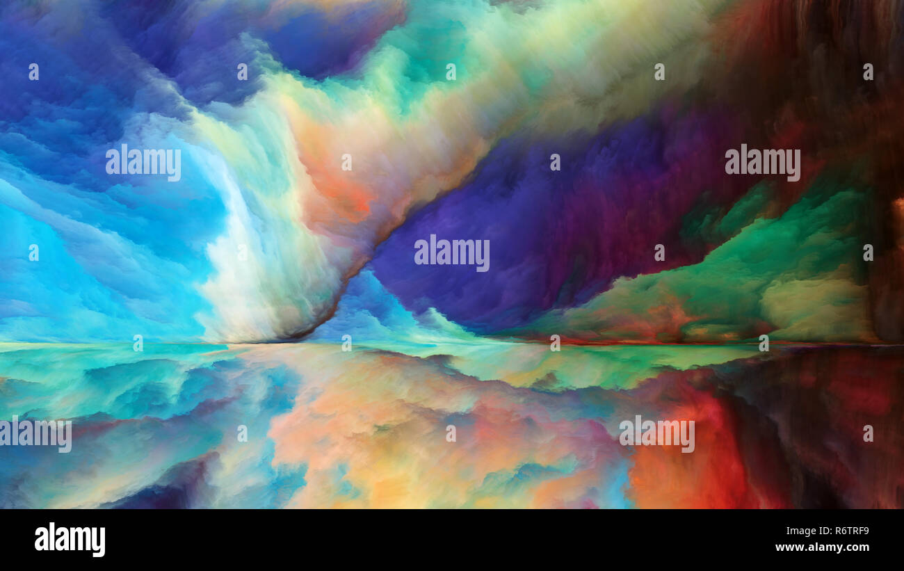 Visualization of Horizon Division Stock Photo - Alamy