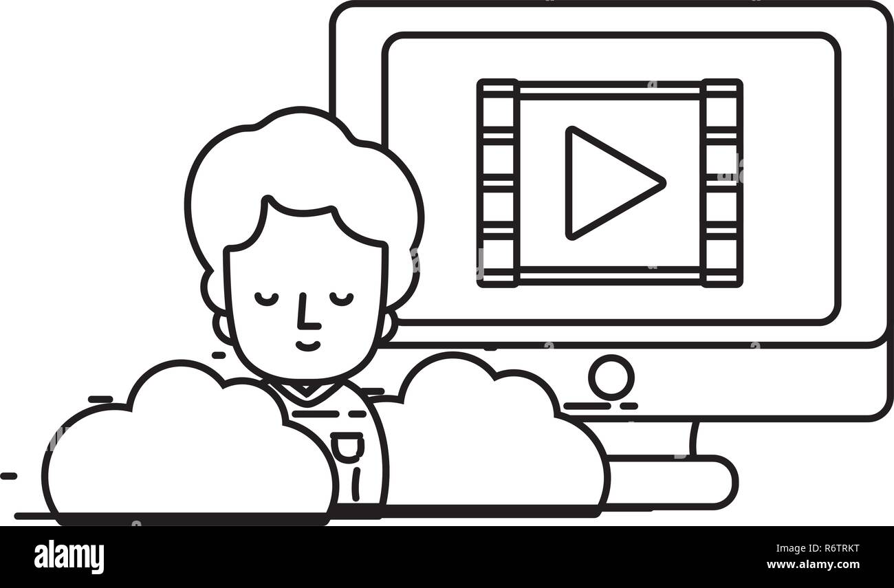 technology computing cartoon Stock Vector Image & Art - Alamy