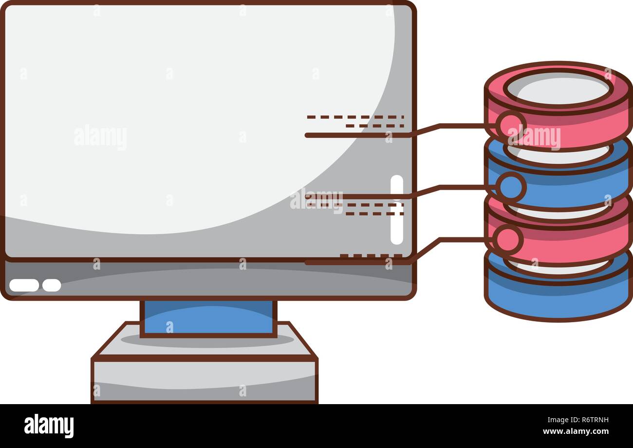 technology computing cartoon Stock Vector Image & Art - Alamy