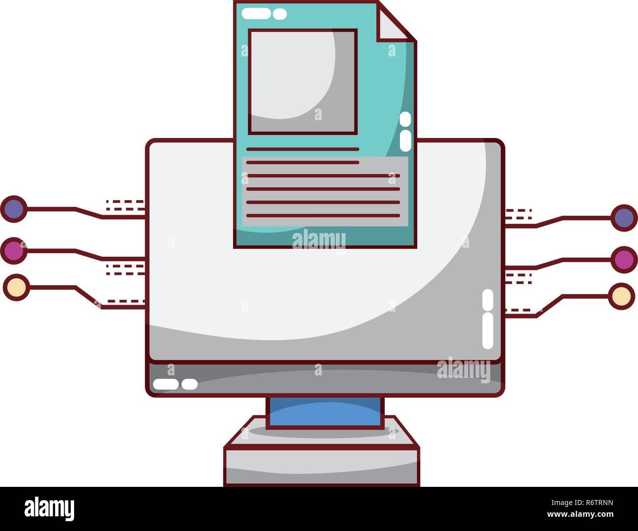 technology computing cartoon Stock Vector Image & Art - Alamy