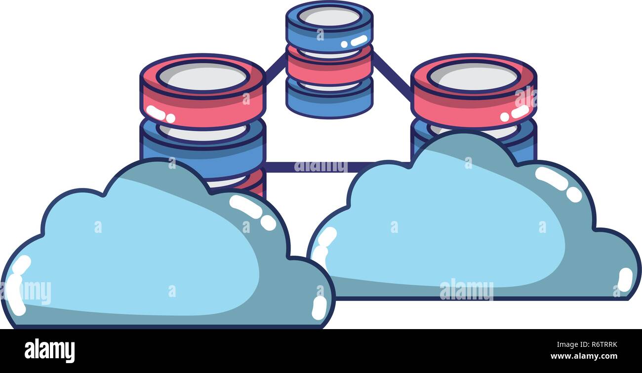 technology computing cloud cartoon Stock Vector Image & Art - Alamy