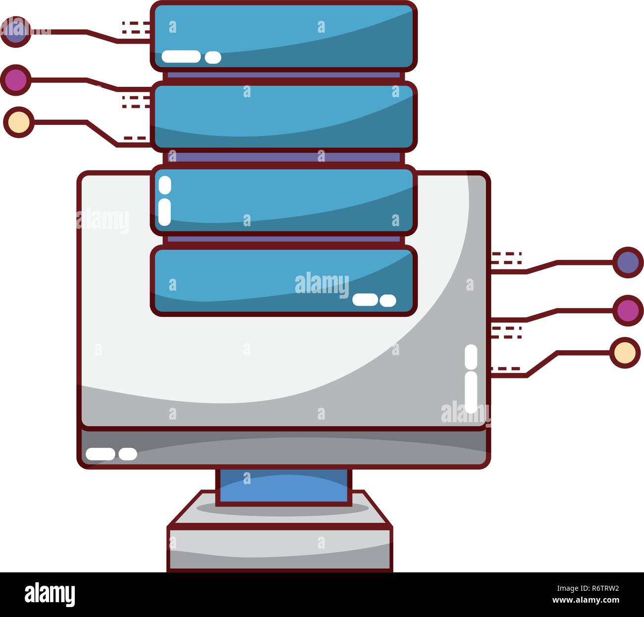 technology computing cartoon Stock Vector Image & Art - Alamy