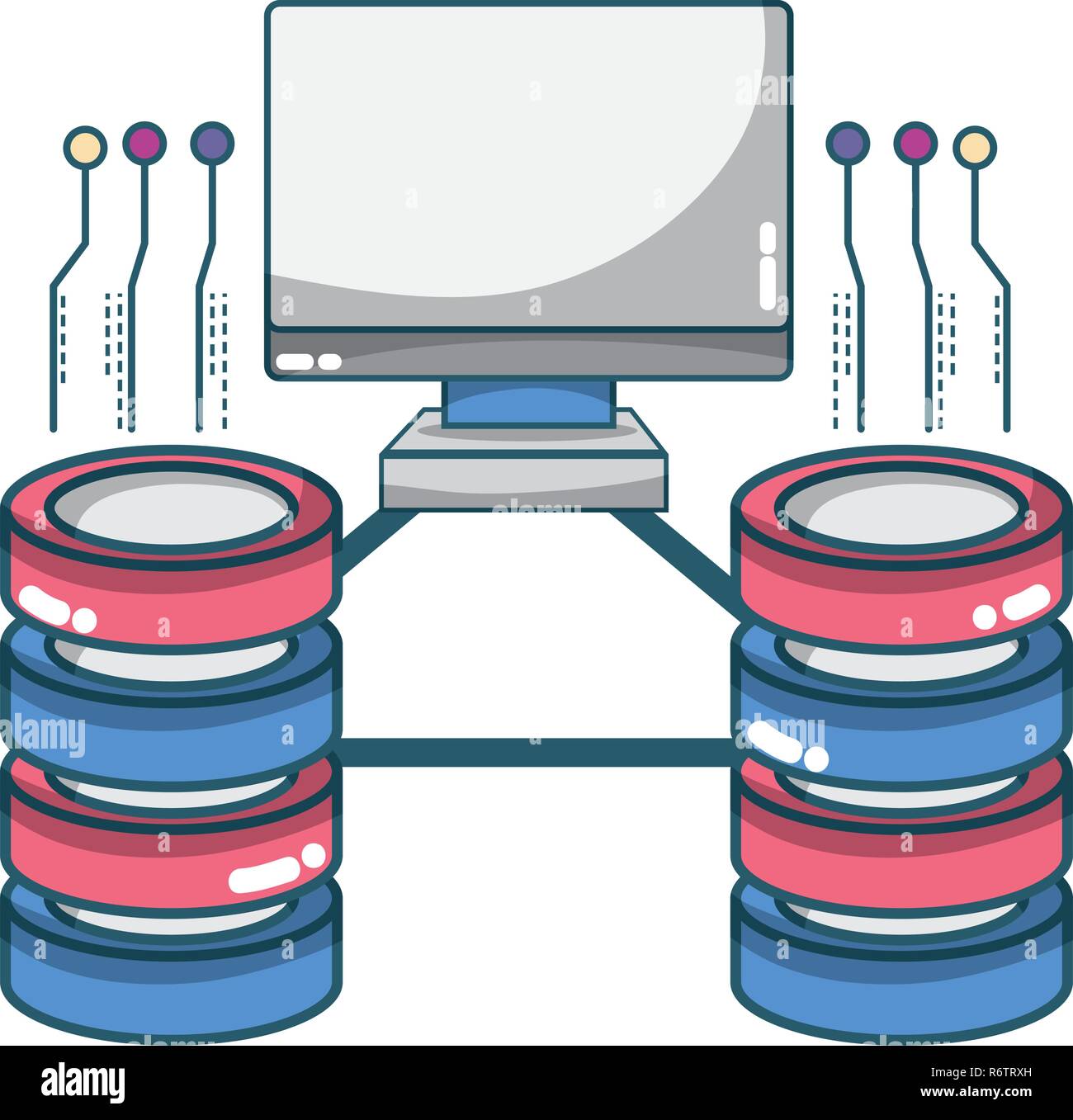 technology computing cartoon Stock Vector Image & Art - Alamy