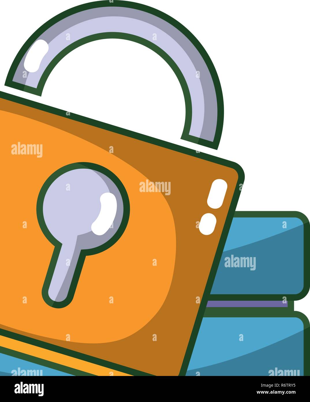 technology computing security cartoon Stock Vector Image & Art - Alamy