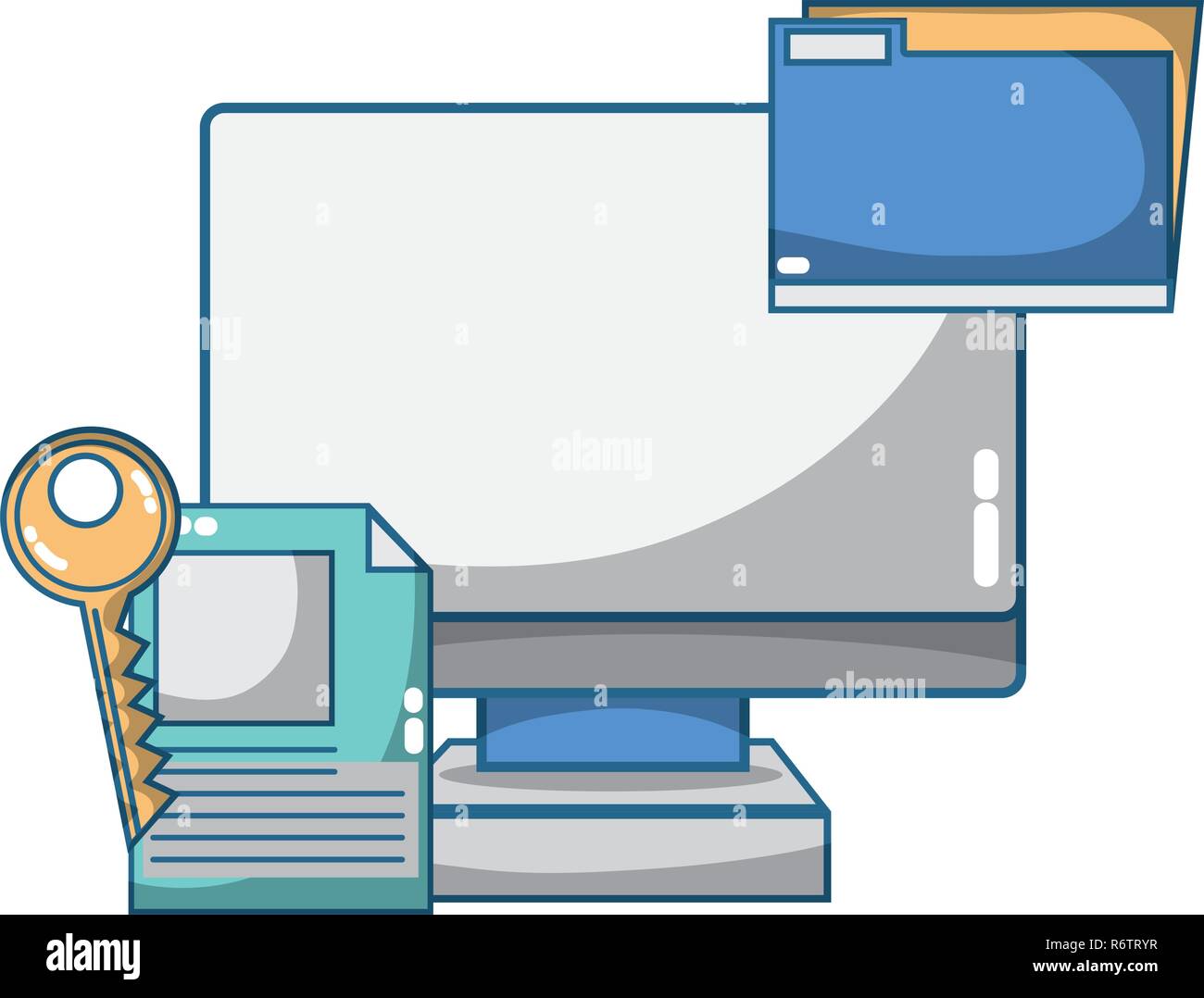 technology computing cartoon Stock Vector Image & Art - Alamy
