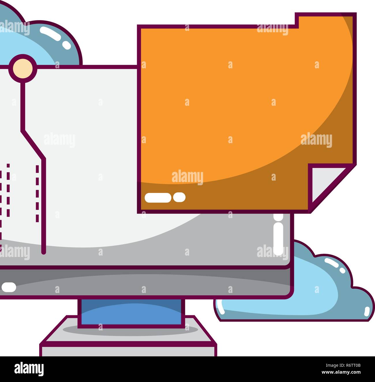 technology computing cartoon Stock Vector Image & Art - Alamy