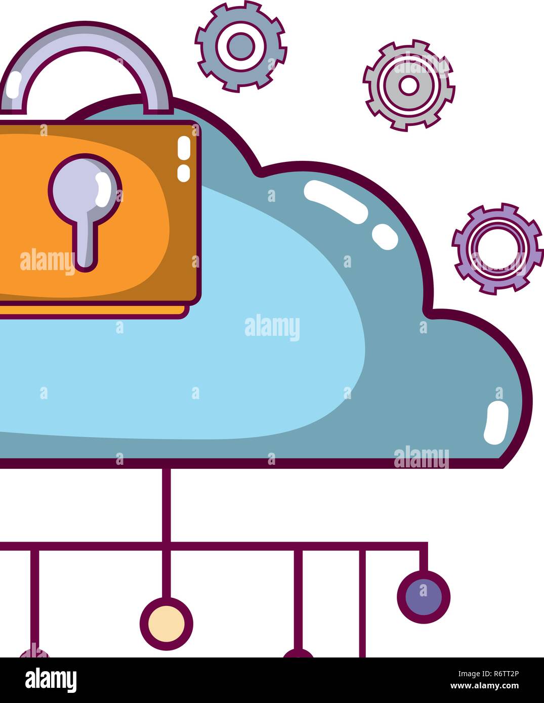 technology computing support cartoon Stock Vector Image & Art - Alamy