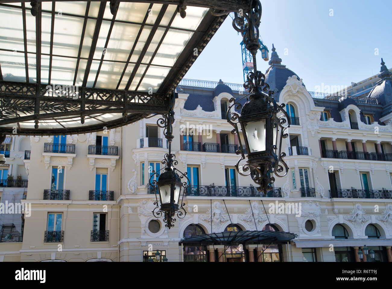MONACO, EUROPE - AUGUST 11, 2018: The main square of the principality ...