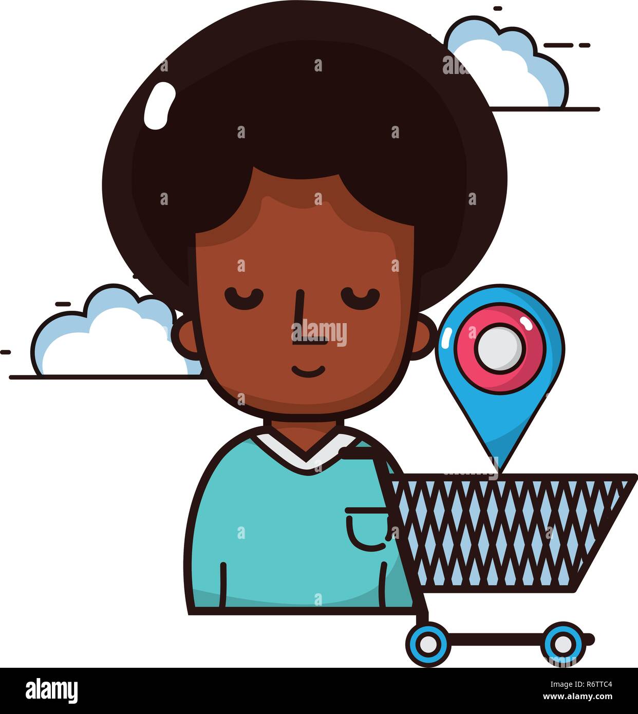 woman shopping online cartoon Stock Vector Image & Art - Alamy