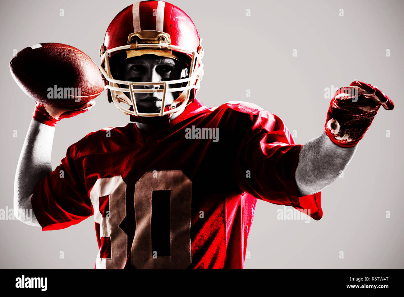 American Football Player Standing