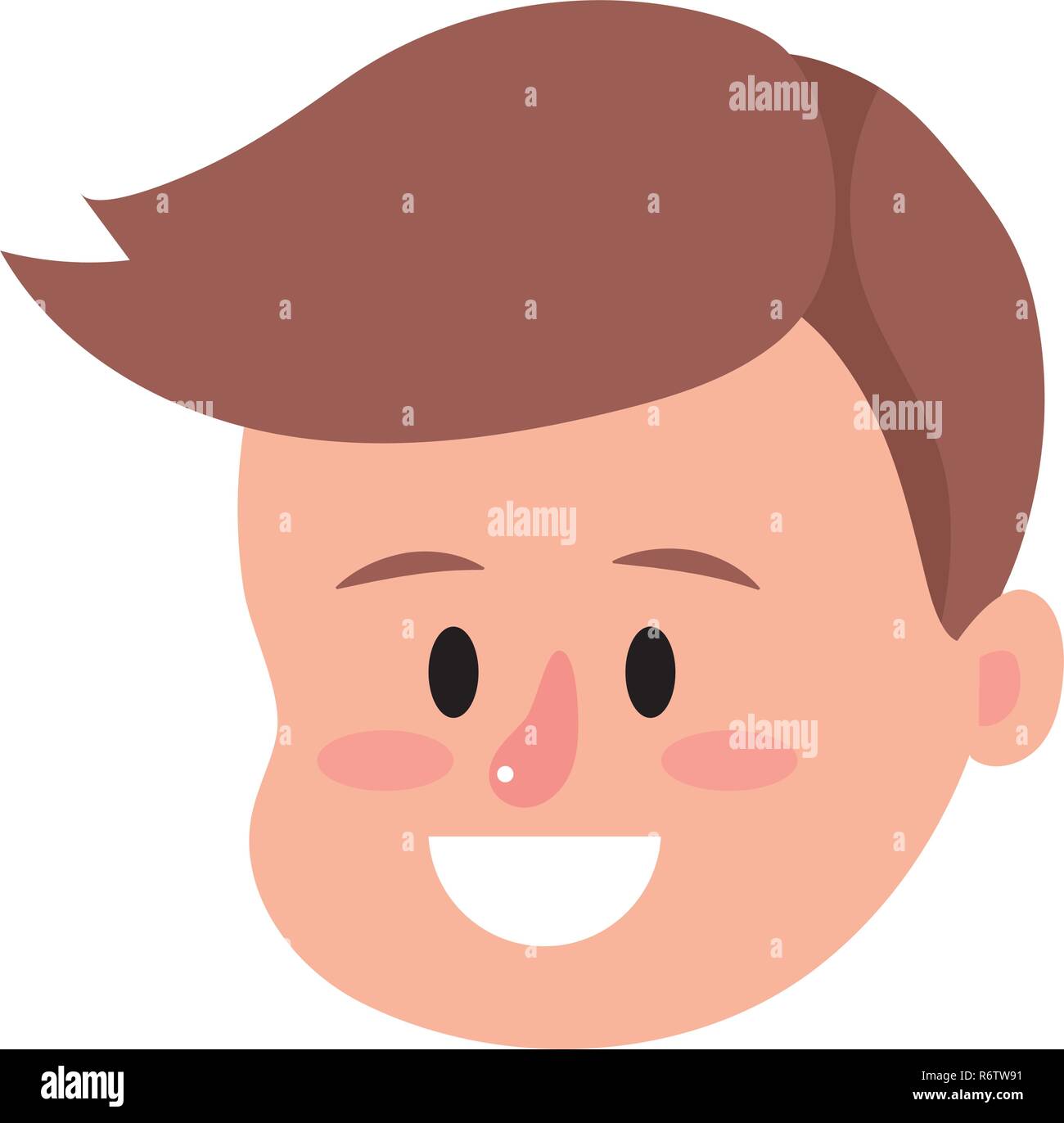 cute man face cartoon Stock Vector Image & Art - Alamy