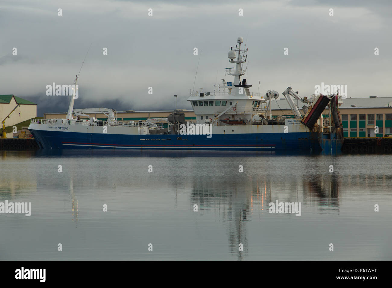 The port of Hofn in South East Iceland, Iceland Stock Photo - Alamy