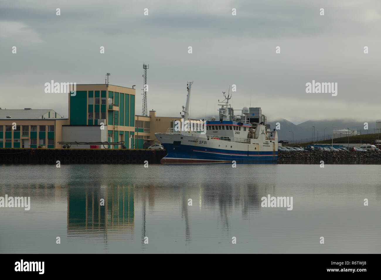 The port of Hofn in South East Iceland, Iceland Stock Photo - Alamy