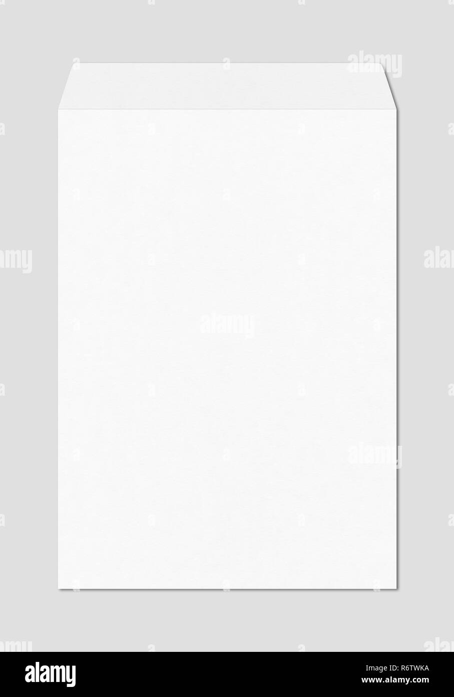 Large A4 white enveloppe mockup template Stock Photo - Alamy