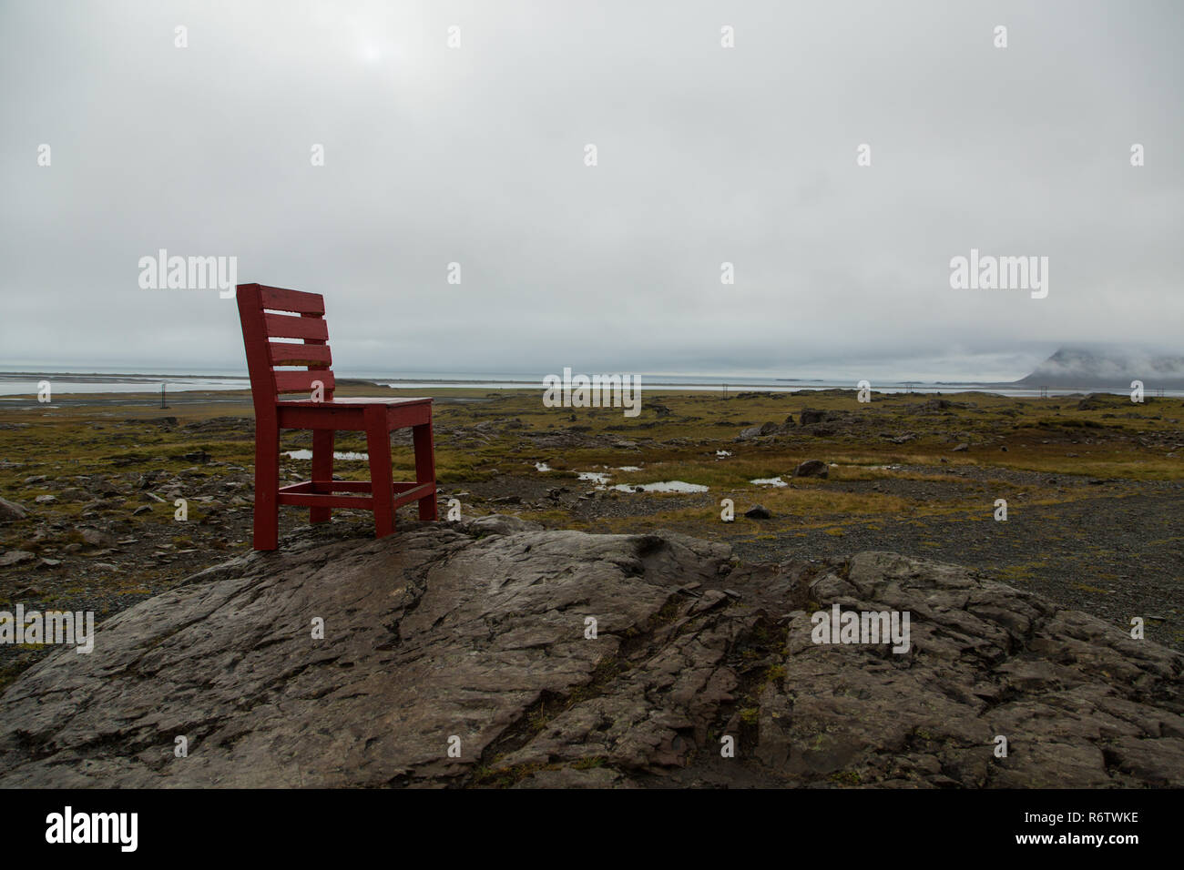 Iceland wooden chair hi-res stock photography and images - Alamy