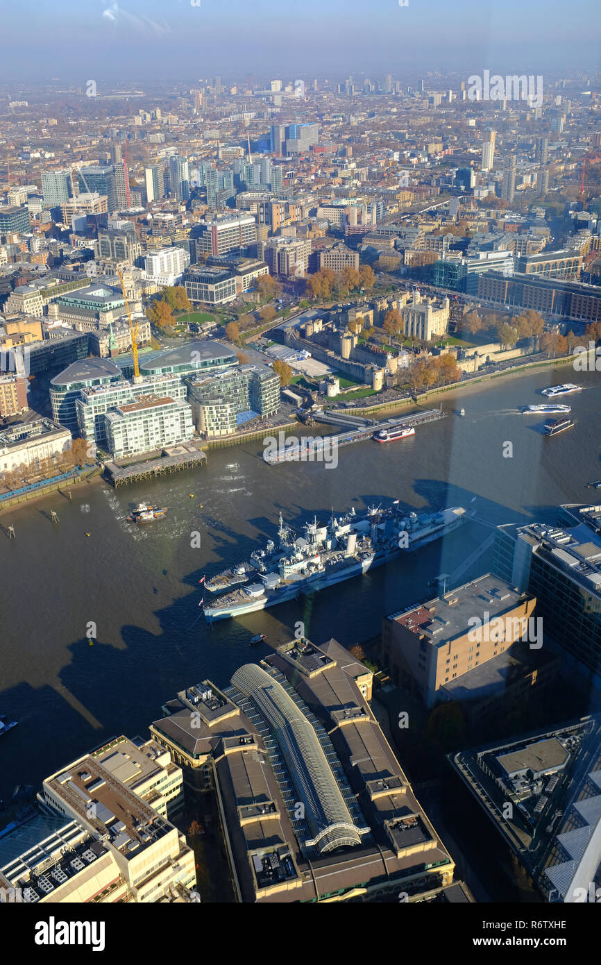 The Shard viewing gallery - London UK Stock Photo - Alamy