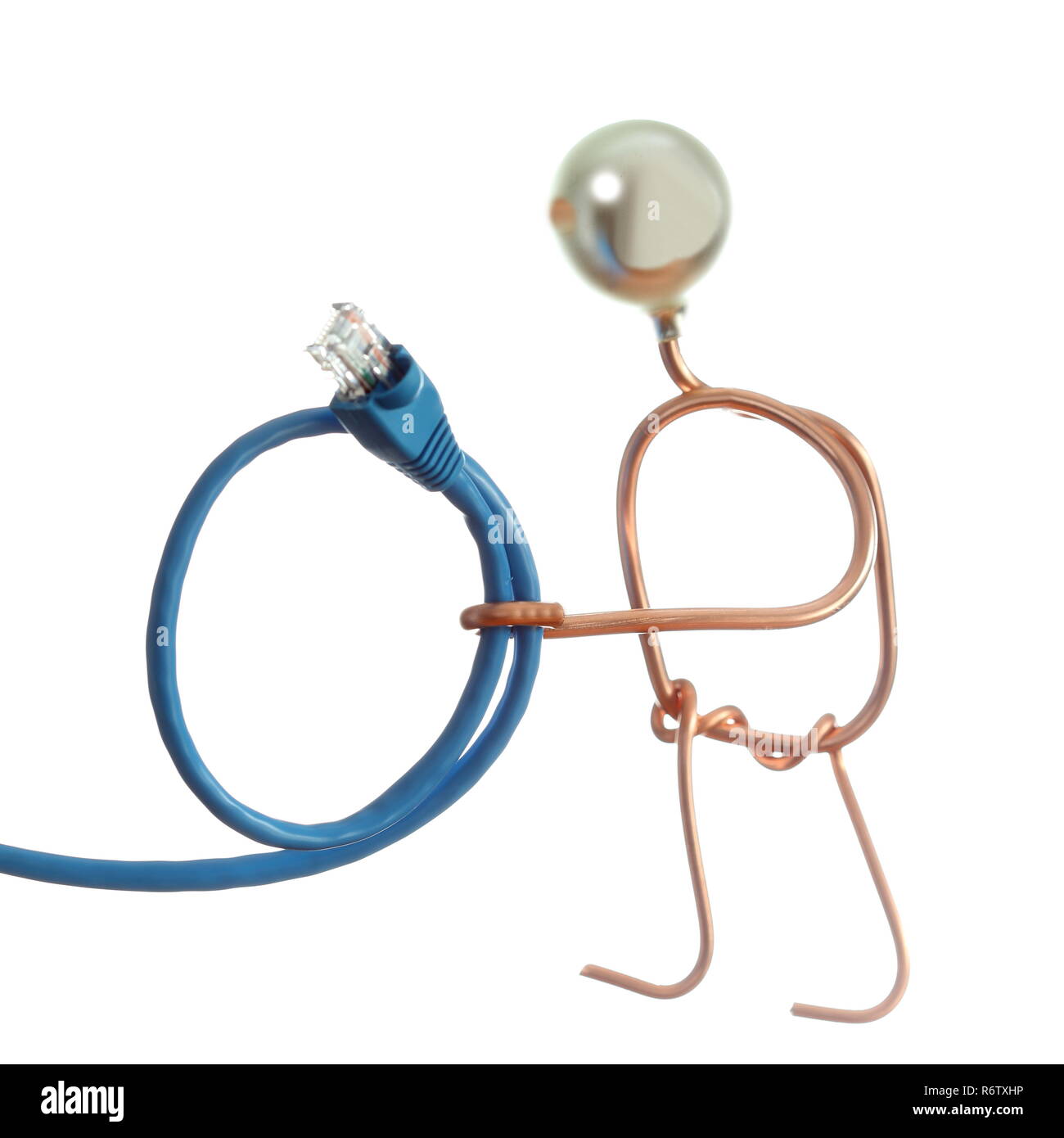 symbolic cable connection Stock Photo - Alamy